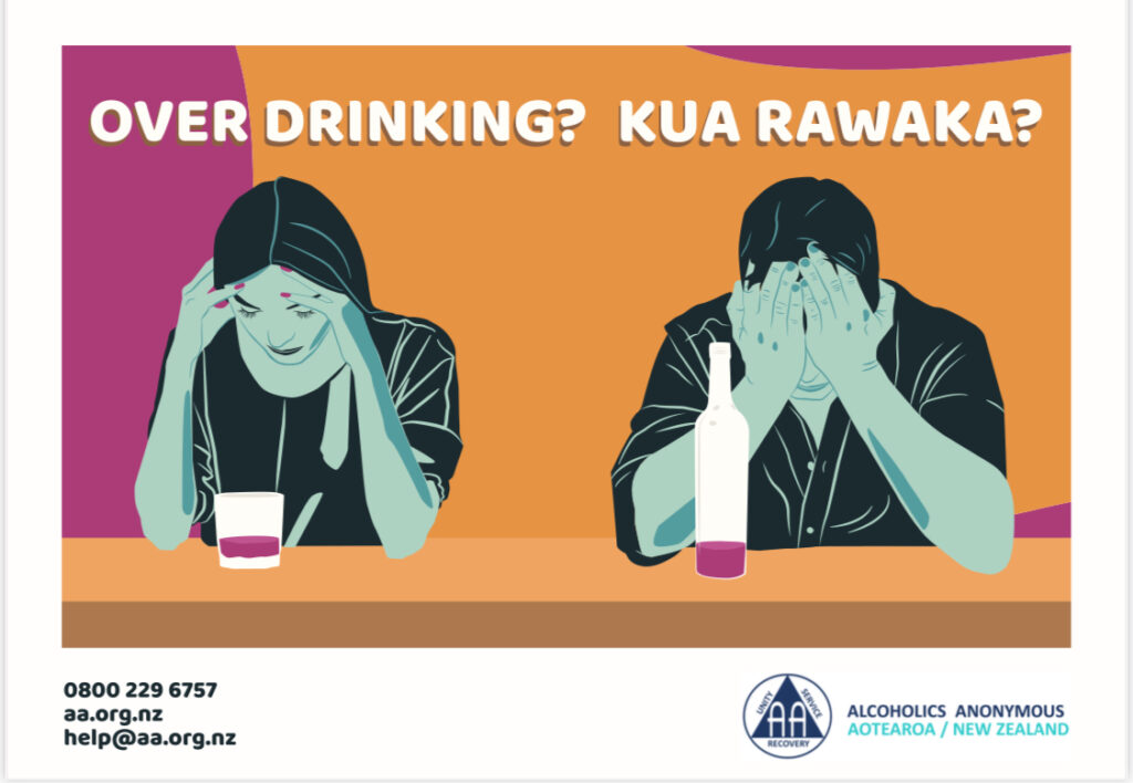 A4 Poster English and Te Reo - Alcoholics Anonymous Aotearoa/New Zealand